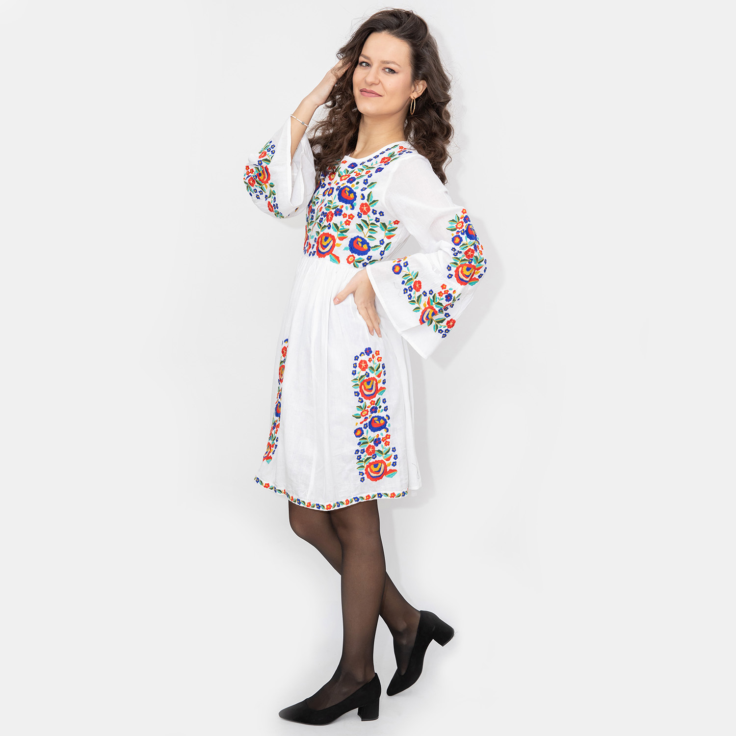 Rochie brodata Aliona 8 • IePeMarie.ro